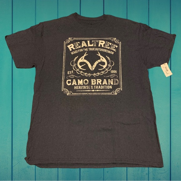 Realtree | Shirts | Realtree Camo Brand Hunting Logo Shirt Real Tree ...